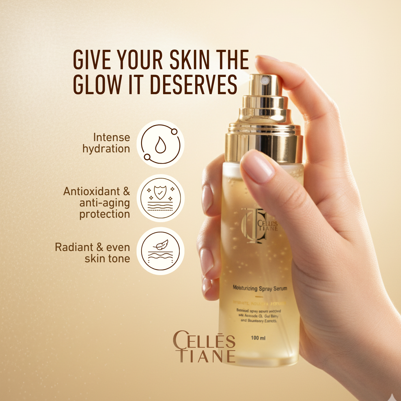 CELLES TIANE Moisturizing Spray Serum|tiens|UK