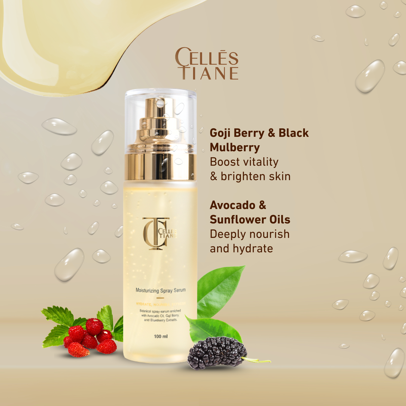 CELLES TIANE Moisturizing Spray Serum|tiens|UK